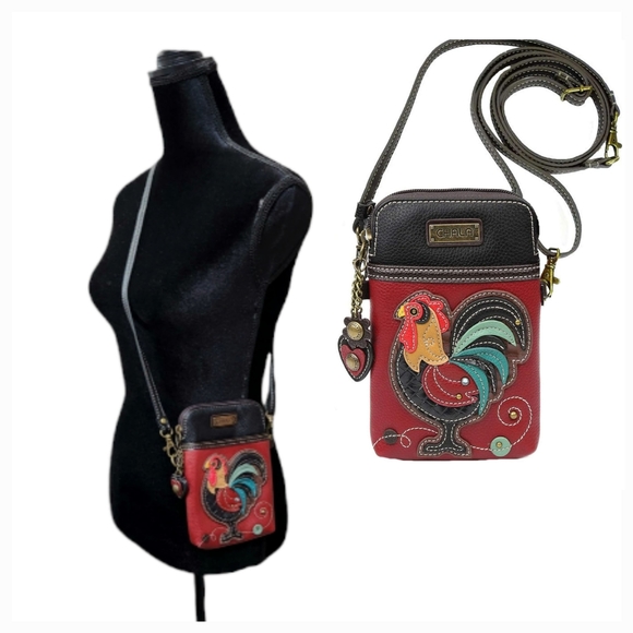 Chala | Bags | Chala Group Rooster Cellphoneidtravel Crossbody Handbag ...